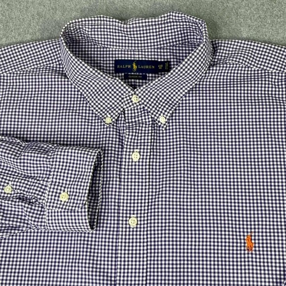 Ralph Lauren | Shirts | Ralph Lauren Classic Fit Mens 4xb Shirt Purple ...